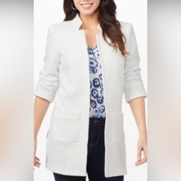 Carole Wren | Jackets & Coats | Carole Wren Women White Jacket Size S ...